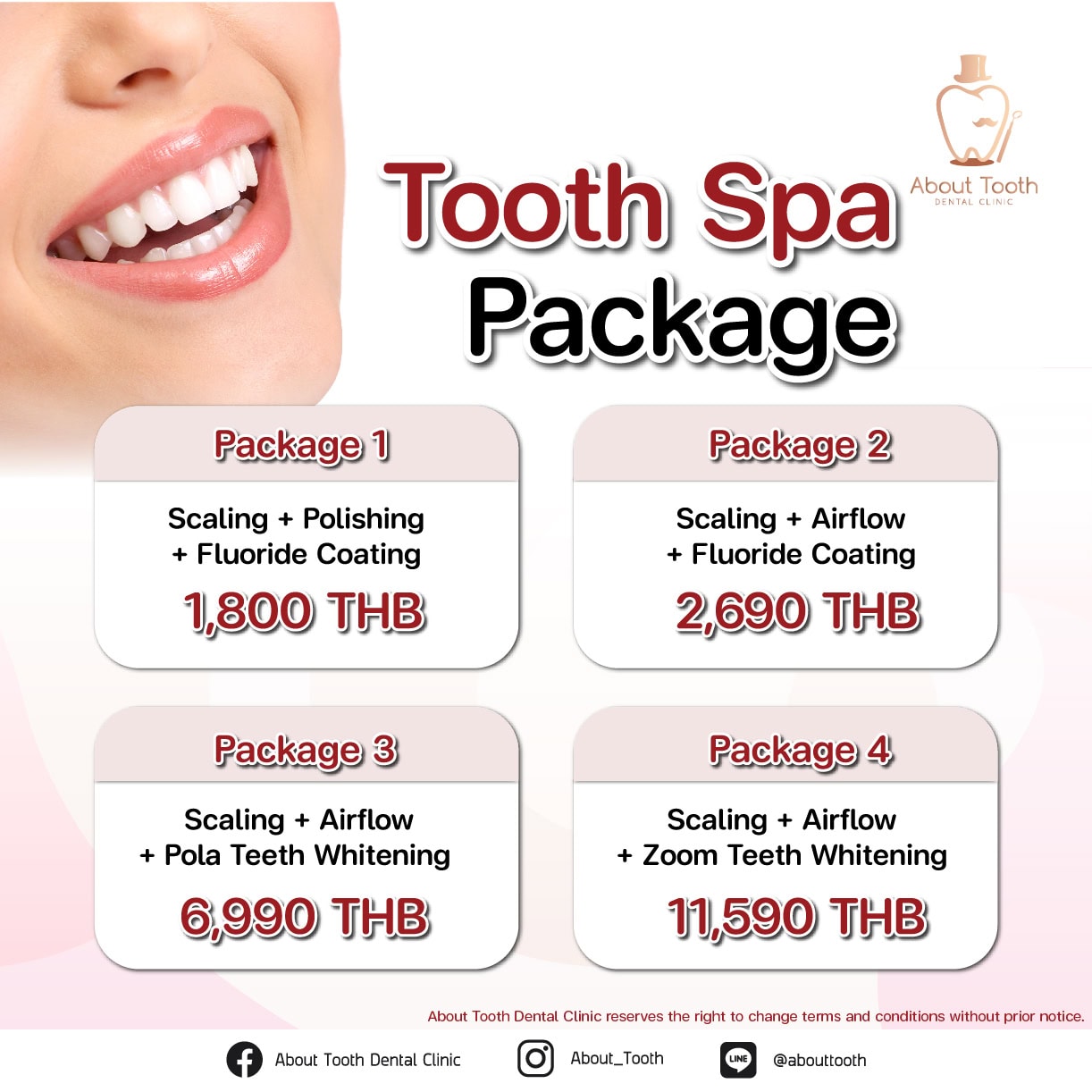 Tooth Spa Packages - About Tooth Dental Clinic